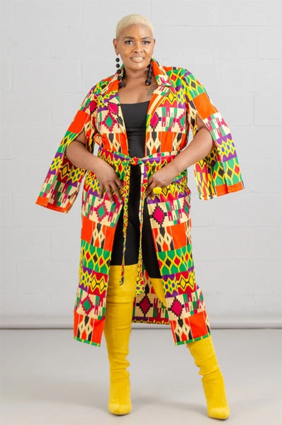 African Print Duster – Diva's Den Fashion, LLC