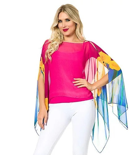 Chiffon Floral Convertible Scarf – Diva's Den Fashion, LLC